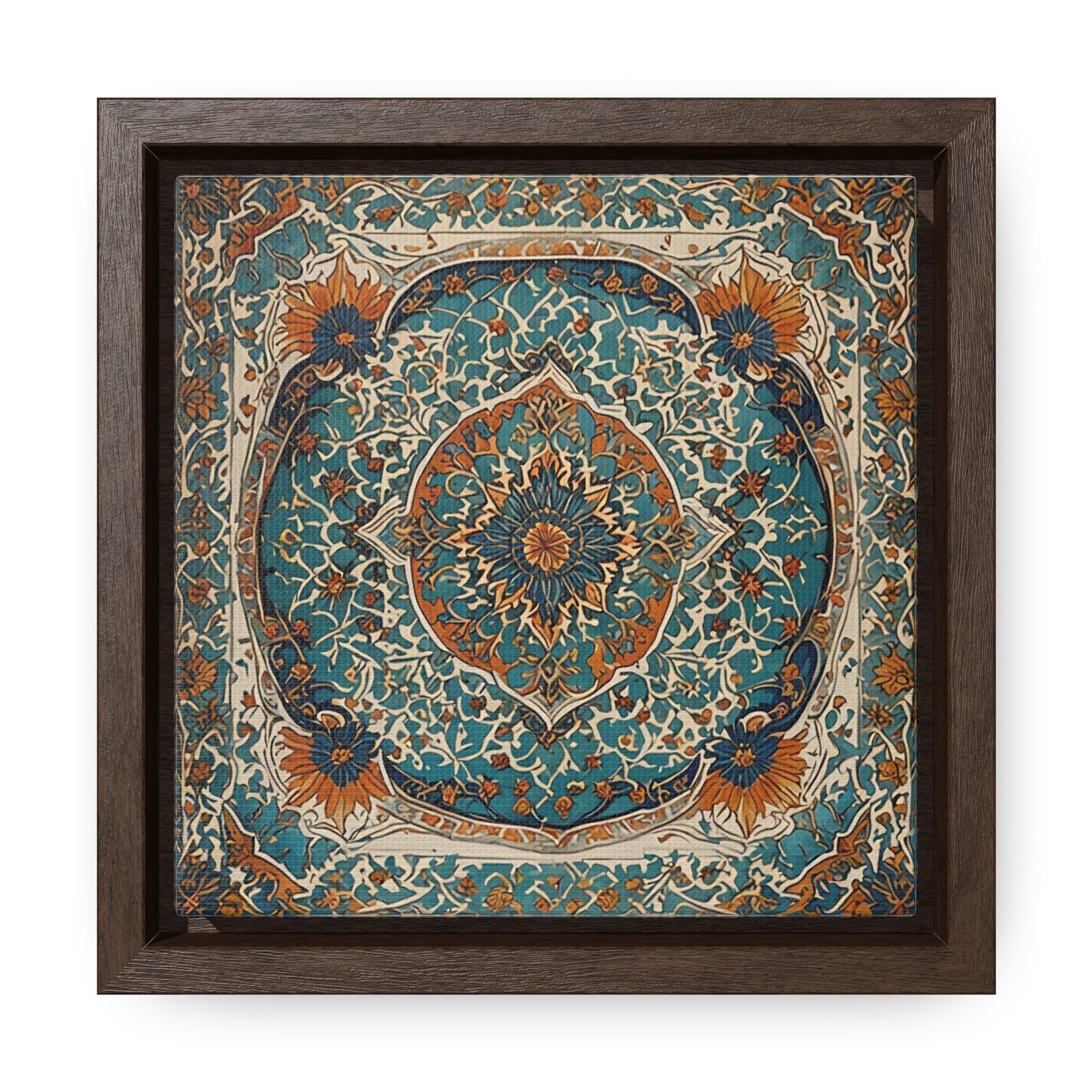 Framed Turkish Tile 10 Art Print Gallery Canvas Wraps, Square Frame - Etsy
