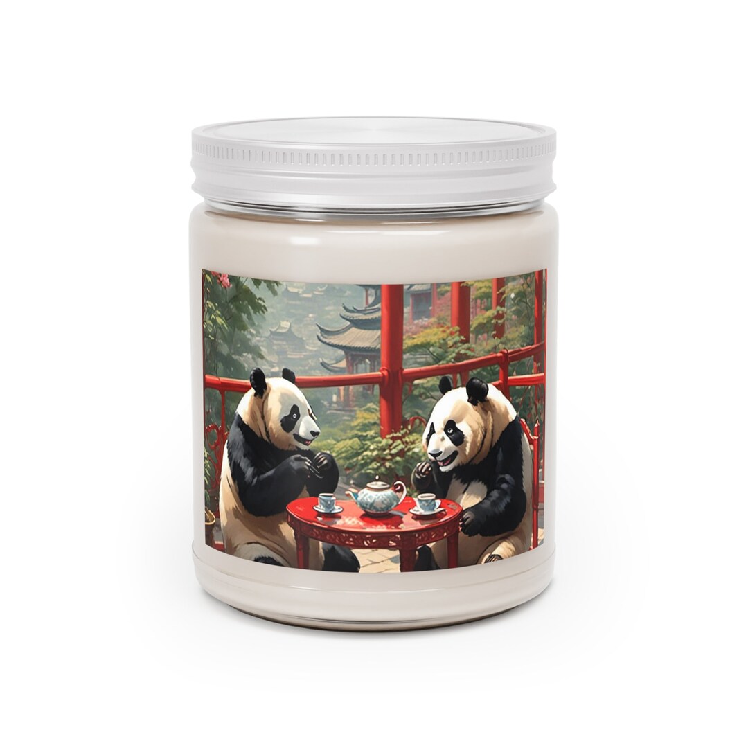 Panda Tea Time Scented Candles, 9oz - Etsy
