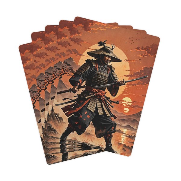 Samurai Poker Cards - Etsy
