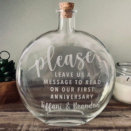 Wedding Message in a Bottle - Etsy