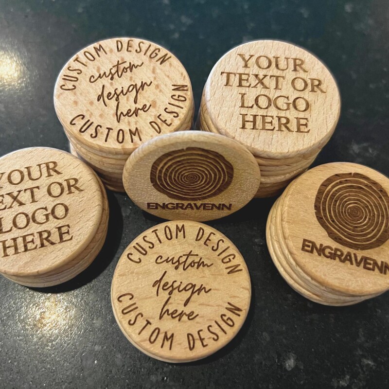 Personalized Round Token - Etsy