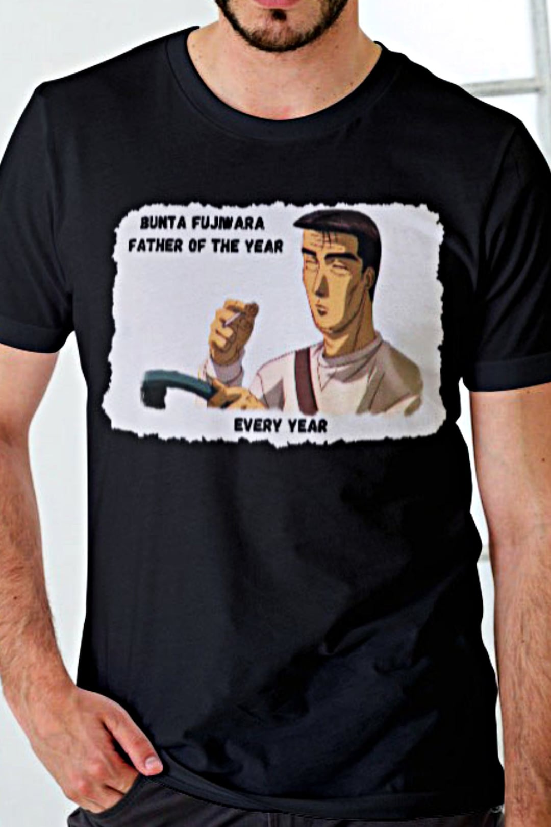 Initial D Bunta Fujiwara Funny T-shirt "father of the Year Every Year ...