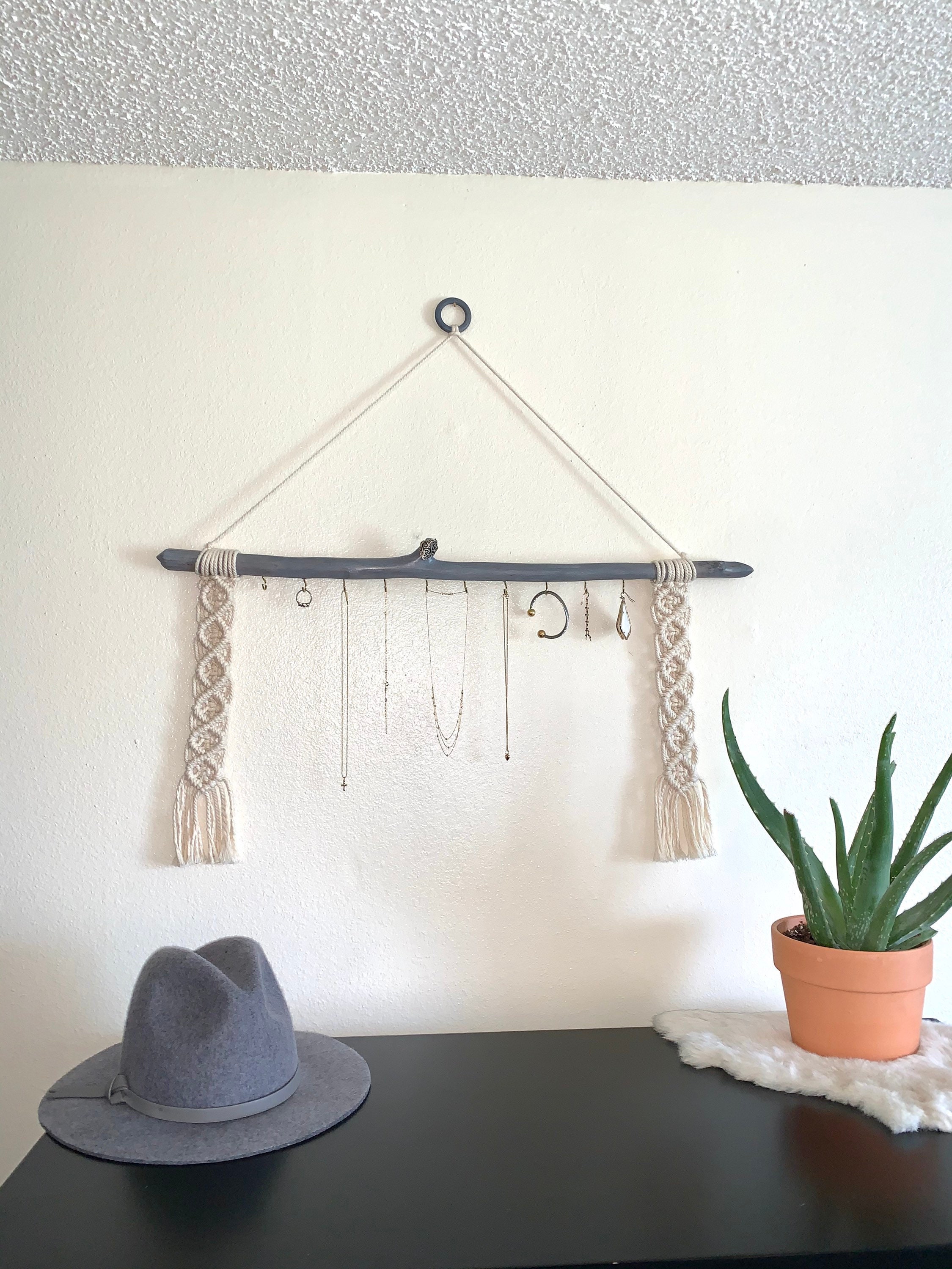 Macrame Jewelry Hanger - Etsy