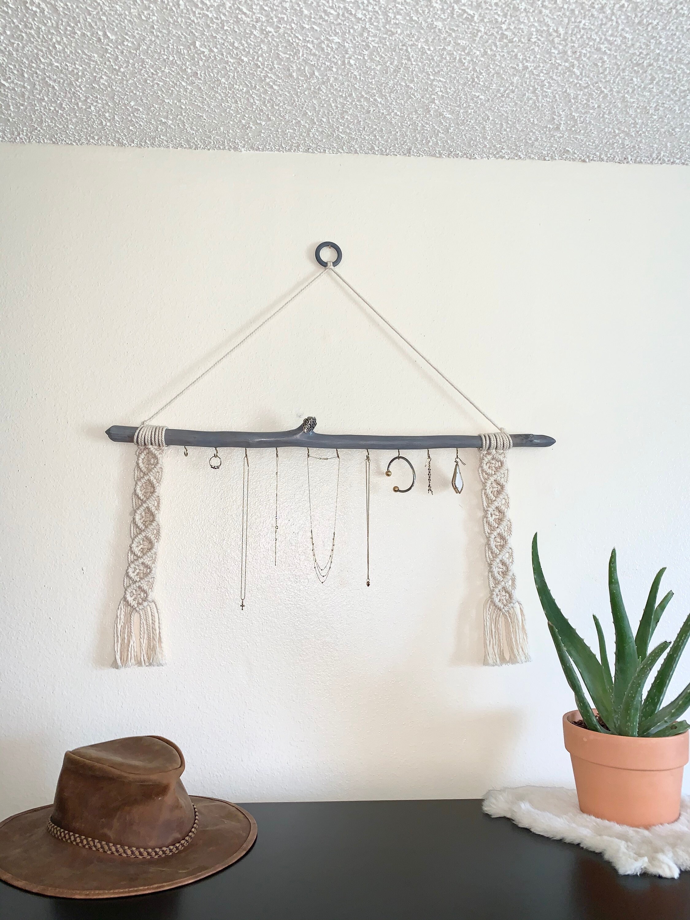 Macrame Jewelry Hanger - Etsy
