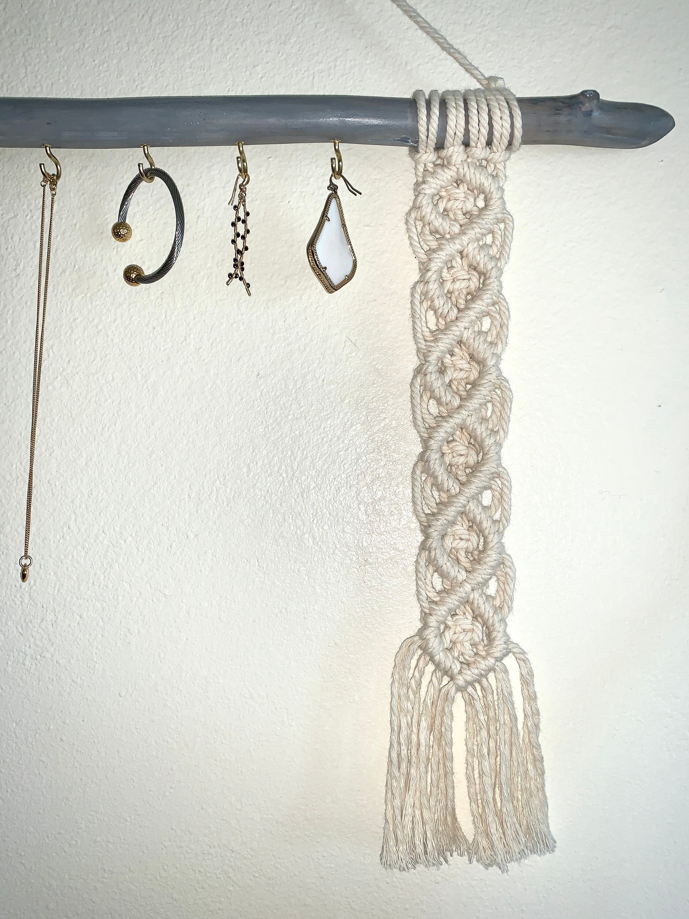 Macrame Jewelry Hanger - Etsy