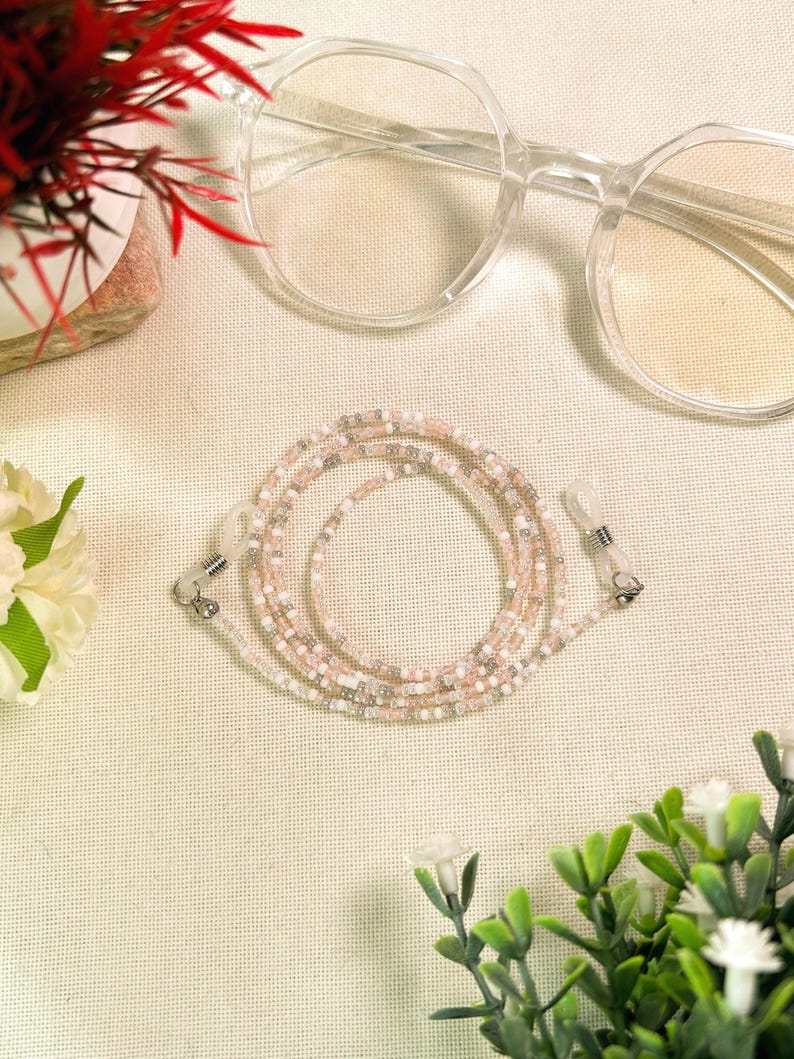 Japanesse Rocailles Brillenkette 11/0, Zarte Perlen Brillenhalter ...