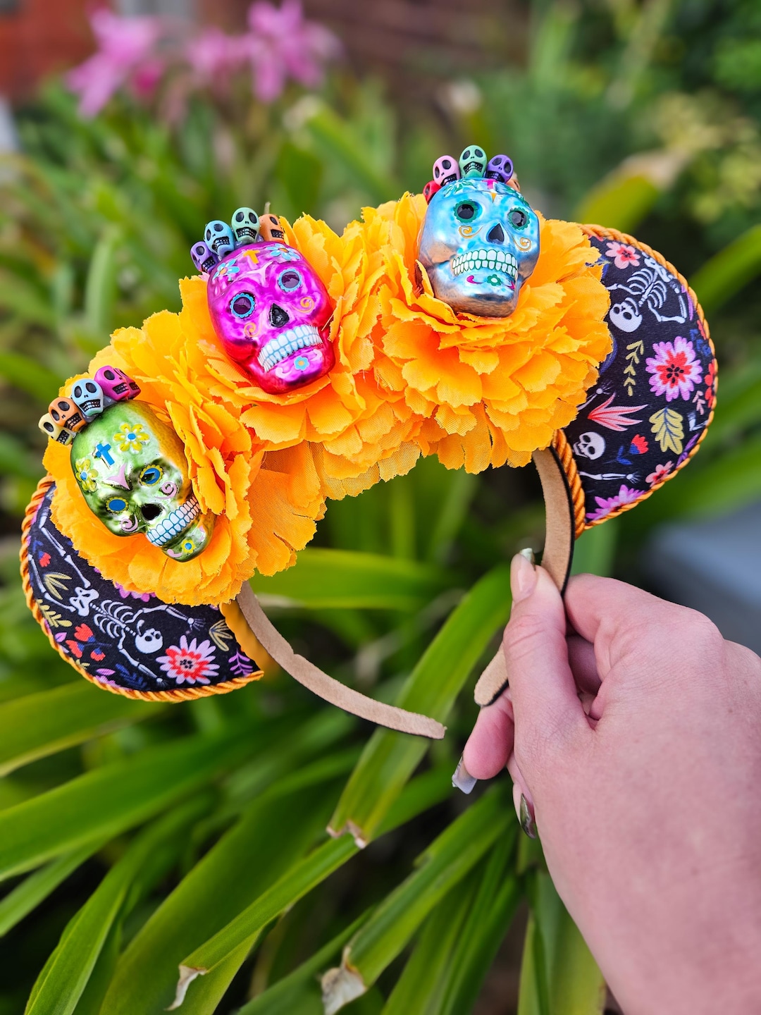 Skeleton Fiesta, Day of the Dead Mickey Ears - Etsy