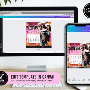 September Bookings Flyer, Book Now Flyer, September Appointment Flyer ...