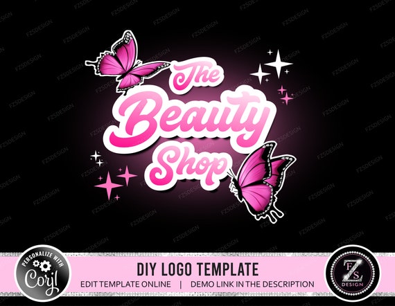 DIY Boutique Logo Design Beauty Logo Fashion Style Logo - Etsy