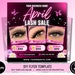 April Lash Sale Flyer, DIY Lash Extensions Flyer, Beauty Lash Deals ...