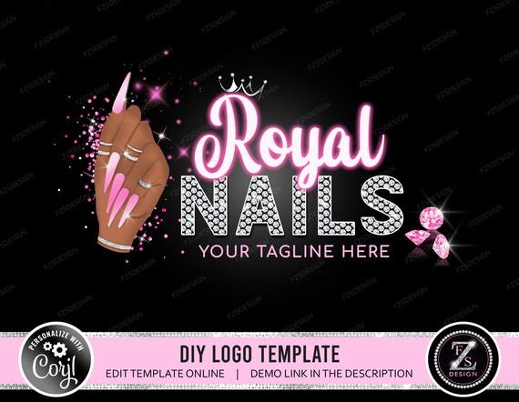 Nails Logo Design Beauty Logo Nail Artist Logo Nail Polish - Etsy