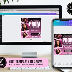 Prom Bookings Flyer, Prom Makeup Flyer, Prom Queen MUA Flyer ...