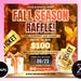 Fall Raffle Giveaway Flyer, DIY Fall Flyer, Giveaway Flyer, Raffle ...