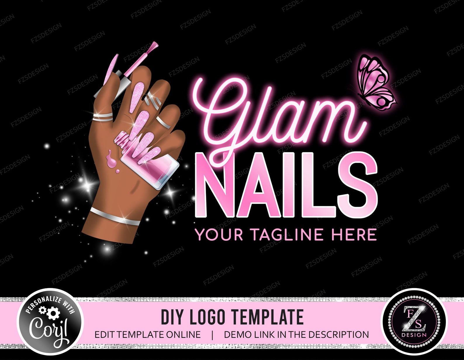 Nails Logo Design Beauty Logo Nail Artist Logo Nail Polish - Etsy