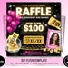 Raffle Flyer, DIY Giveaway Flyer, Raffle Ticket Flyer, Prize Flyer ...
