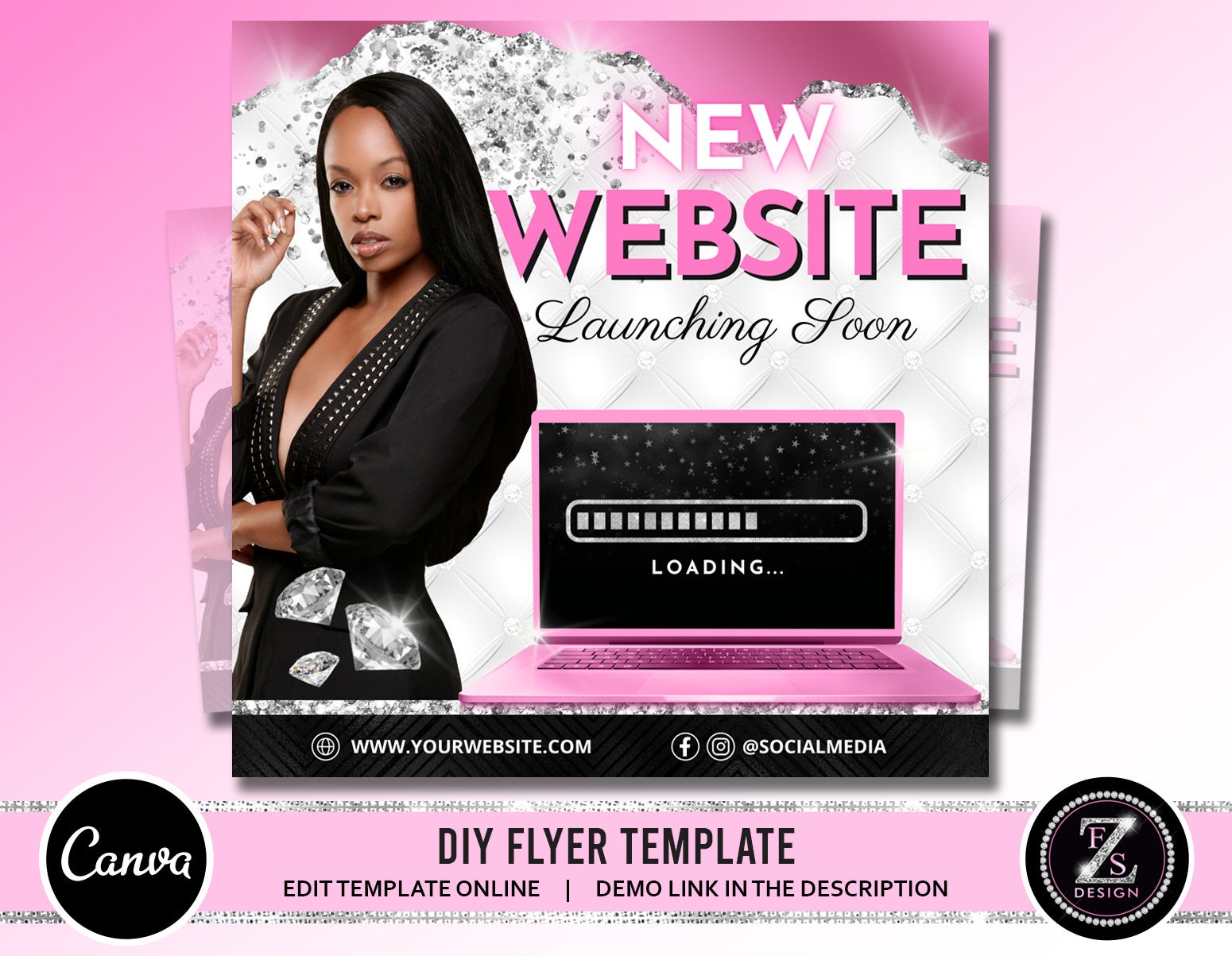 Website Launch Flyer DIY Opening New Website Coming Soon - Etsy