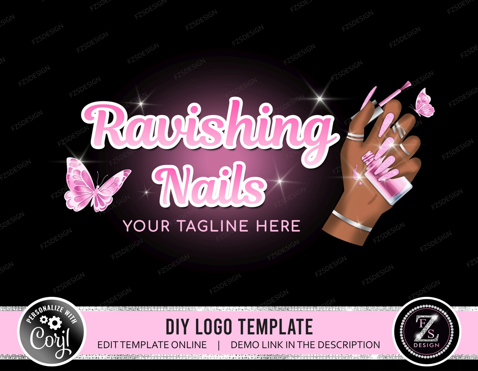 Nails Logo Design Beauty Logo Nail Artist Logo Nail Polish - Etsy