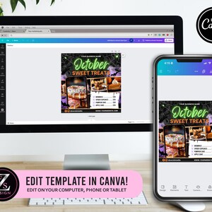 October Bake Sale Flyer, Bakery Flyer, October Sweet Treats Flyer ...