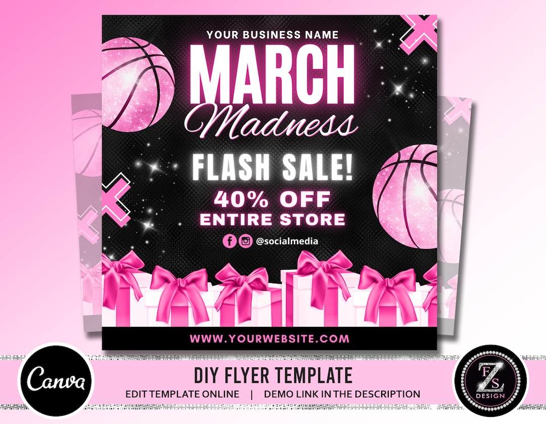 March Madness Sale Flyer March Sale Flyer March Madness - Etsy