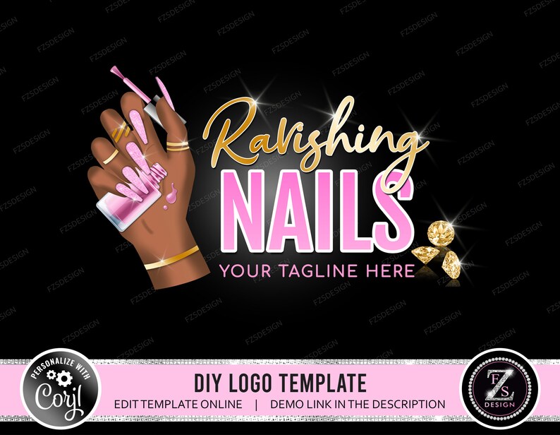 Nails Logo Design Beauty Logo Nail Artist Logo Nail Polish - Etsy
