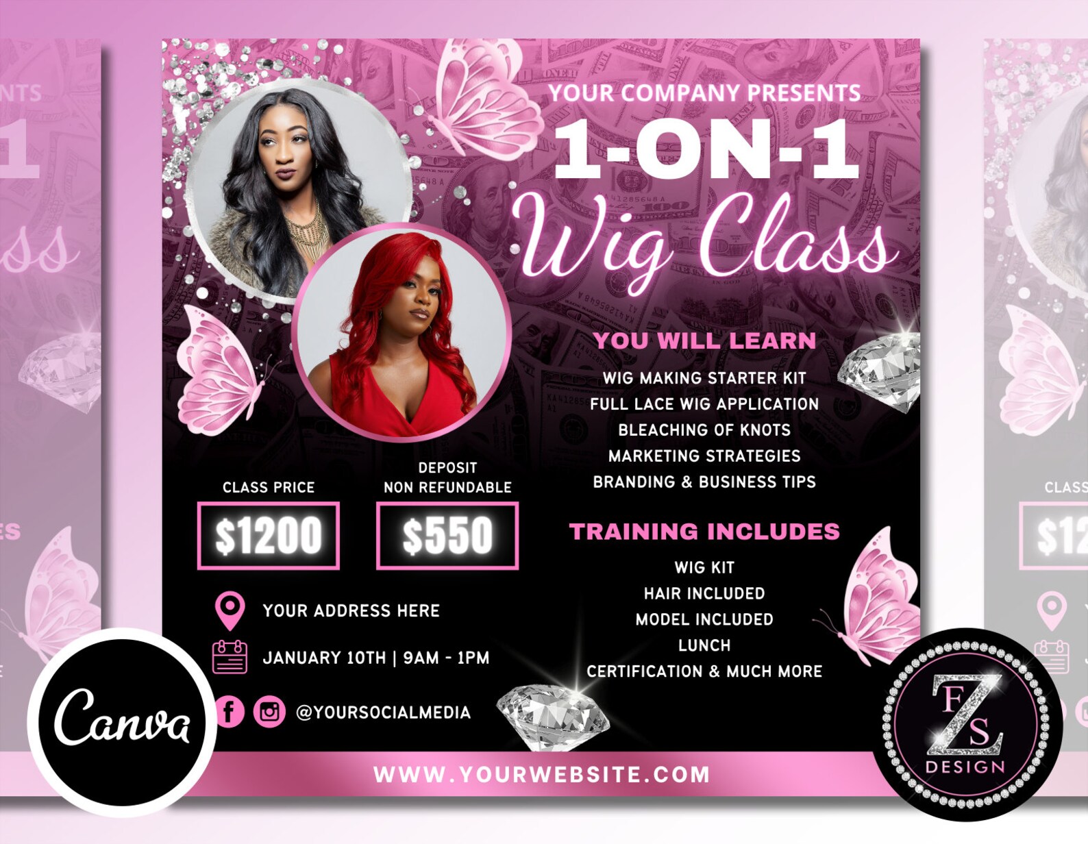 Wig Class Flyer DIY Hair Flyer Hair Extension Flyer Wig - Etsy