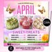 April Bake Sale Flyer, Bakery Flyer, Sweet Treats Flyer, April Dessert ...
