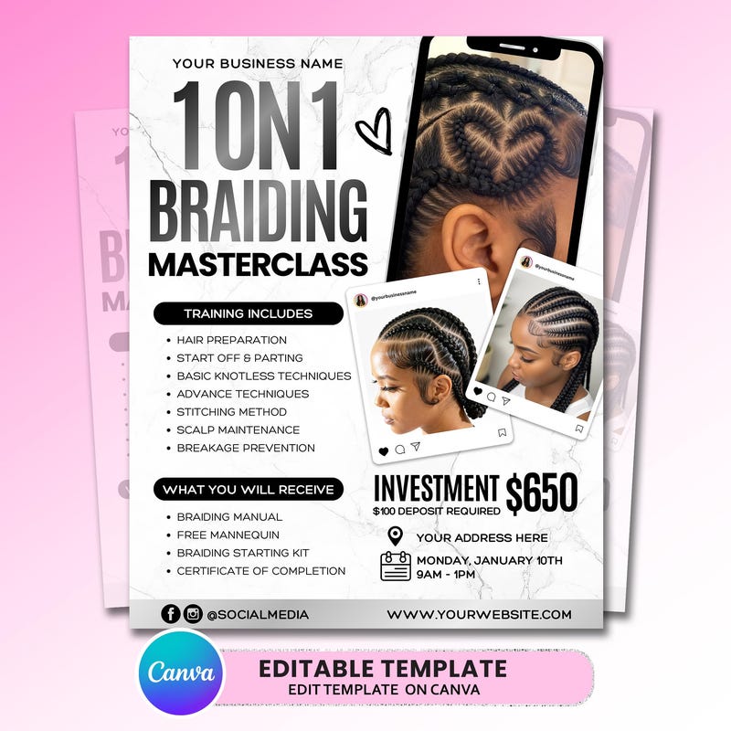 Teen Party Flyer Template - Etsy