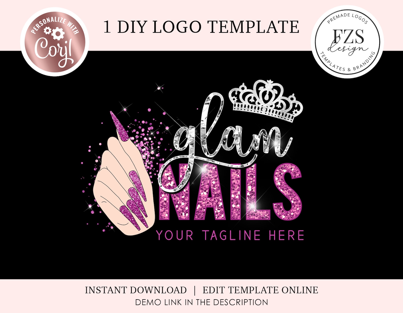 Nails Logo Diy Logo Nail Artist Logo Beauty Logo Nail Etsy nails-logo-diy-logo-nail-artist-logo-beauty-logo-nail-etsy