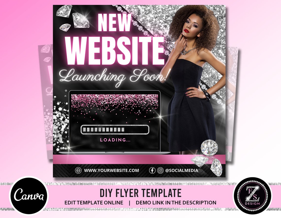 Website Launch Flyer DIY Opening New Website Coming Soon - Etsy