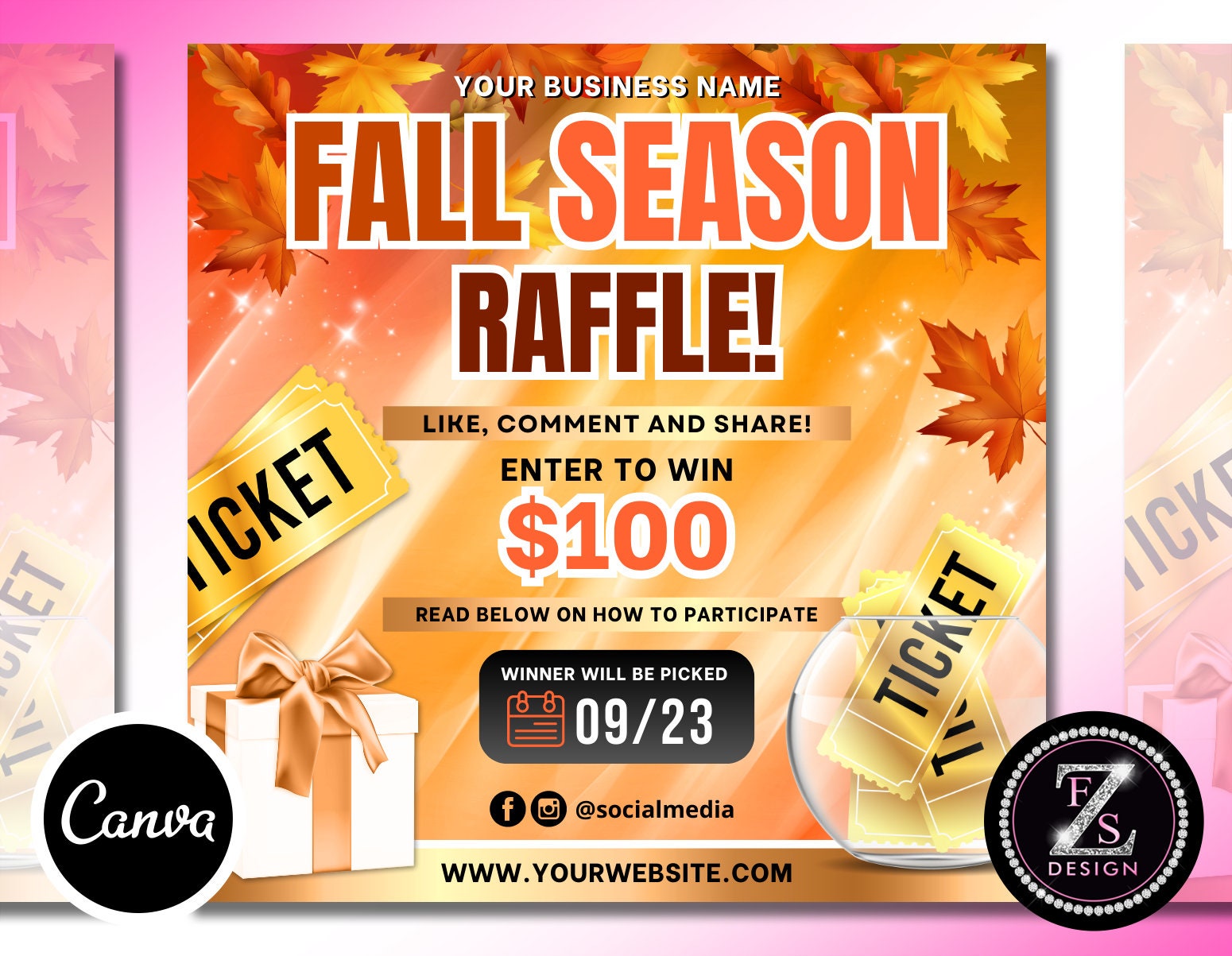 Enter To Win Flyer