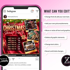 Christmas Bake Sale Flyer, Bakery Flyer, Sweet Treats Flyer, Christmas ...