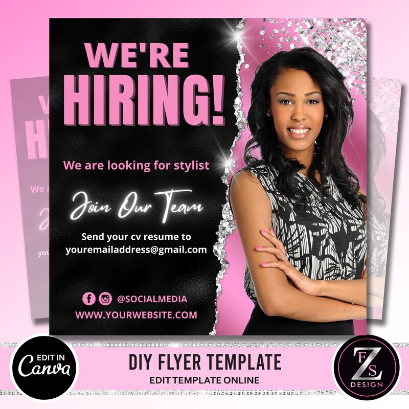 Salon Hiring Flyer - Etsy