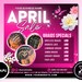 April Braid Sale Flyer, April Flyer, Braid Prices Flyer, Braids Sale ...