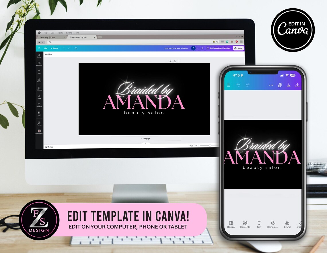 Logo Design, Braids Logo, Lashes Logo, Nails Logo, Makeup Logo, Stylist ...