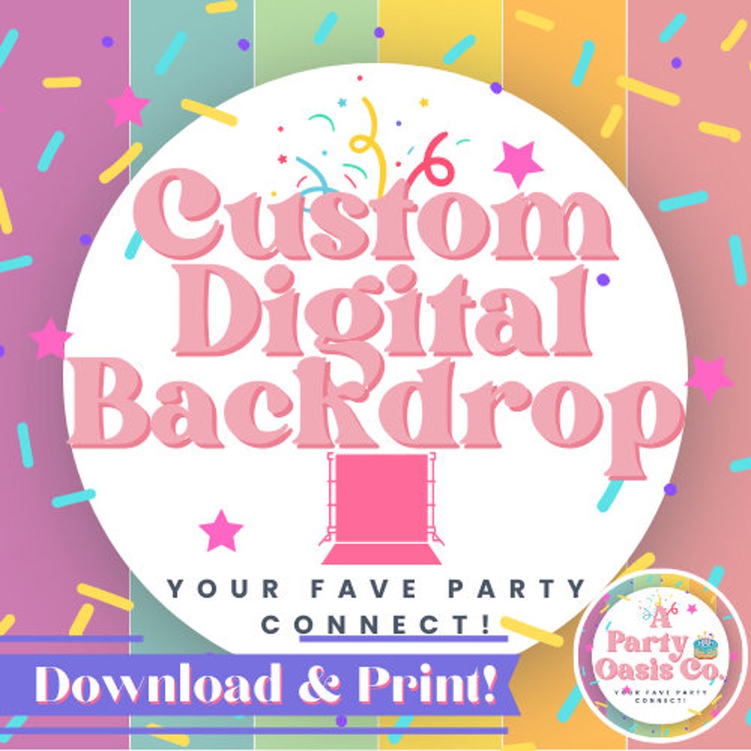DIGITAL | Custom Backdrop | Print & Download - Etsy