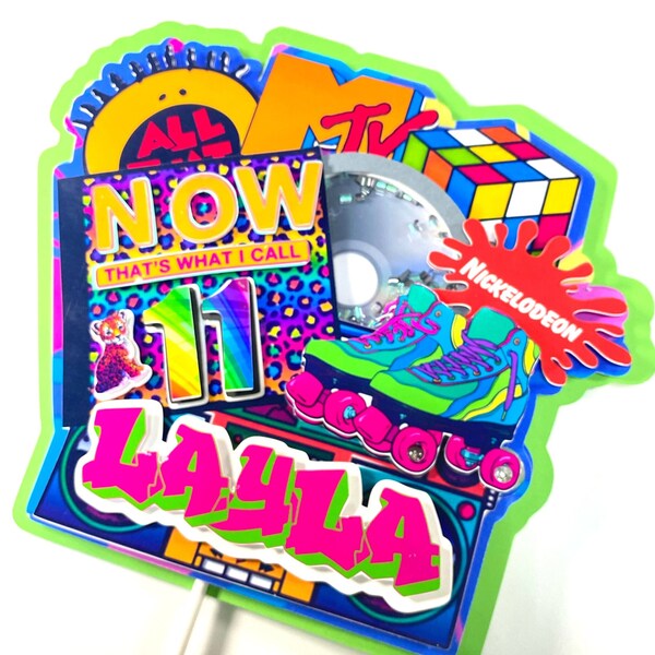 90s Theme Birthday Cake - Etsy