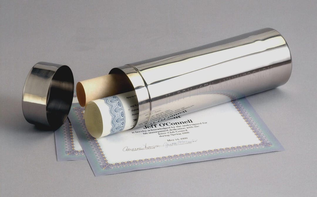 Small Time Capsule Classy Presentation 12 Inch Includes Velvet Cover ...