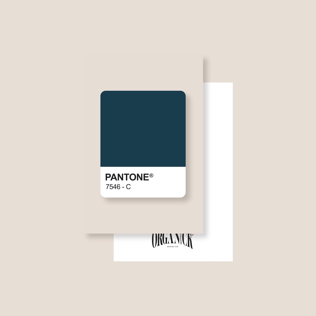 Midnight PANTONE Card - Etsy