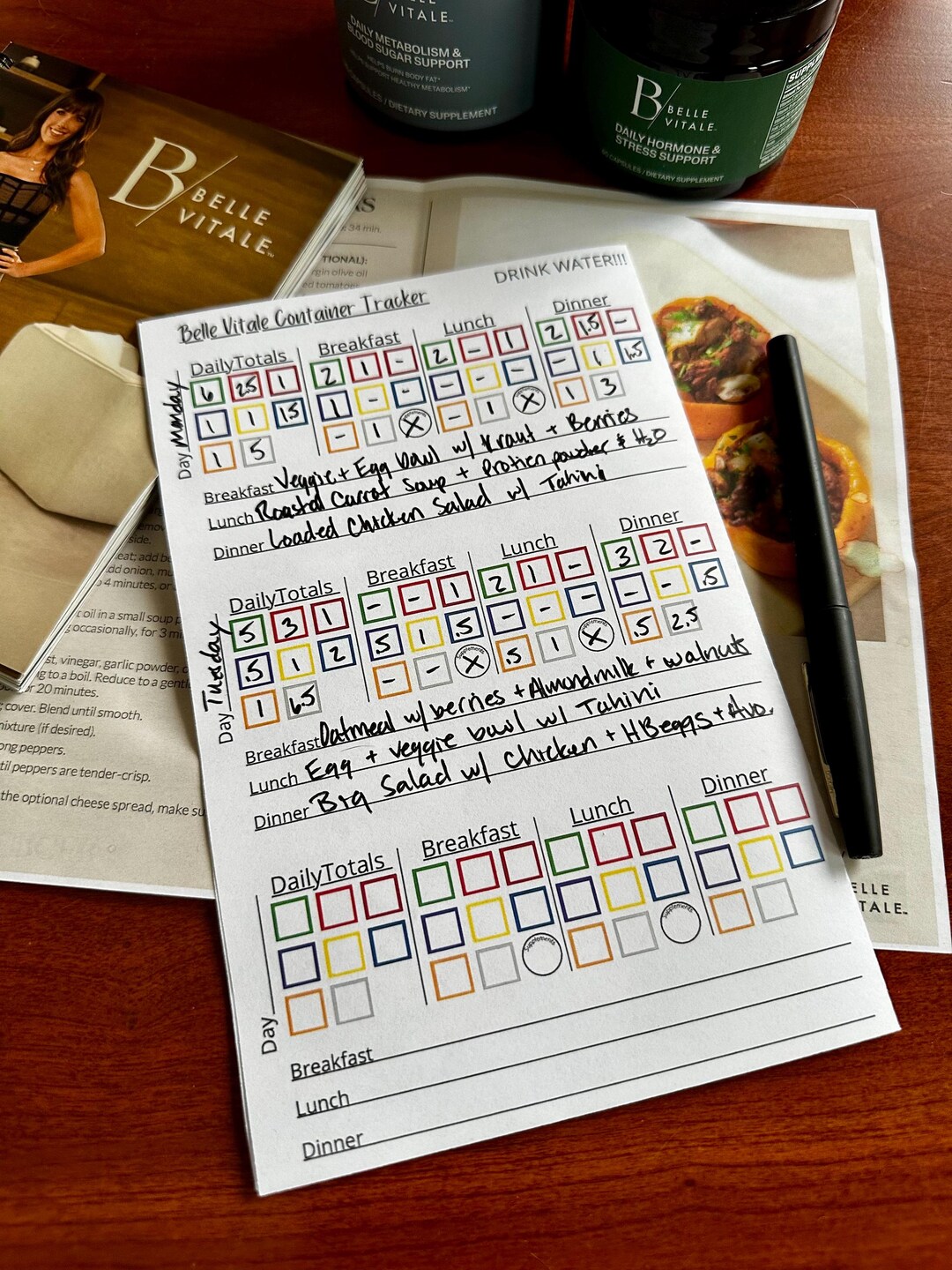 Belle Vitale Food Container Tracking Sheet - Super Easy to Follow - Etsy