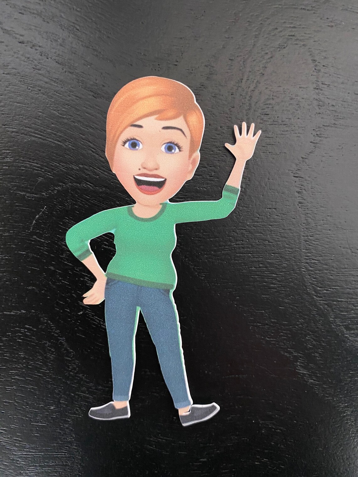 Flat Person Bitmoji Cutout Flat Teacher Personalized | Etsy