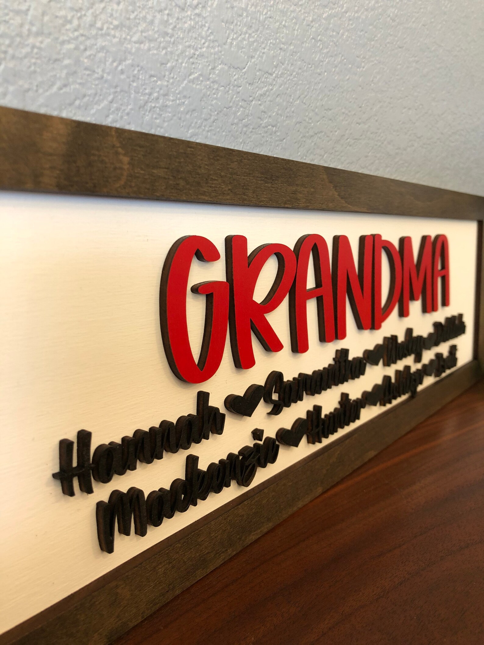 Grandma Name Sign Wood Grandma Sign Mothers Day Sign Gift - Etsy