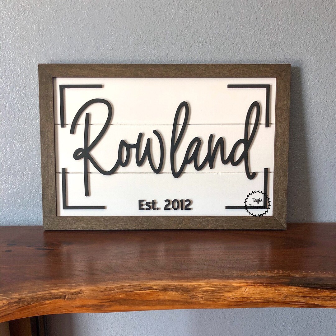 Last Name Decor, Shiplap Name Sign, Modern Farmhouse Decor ...