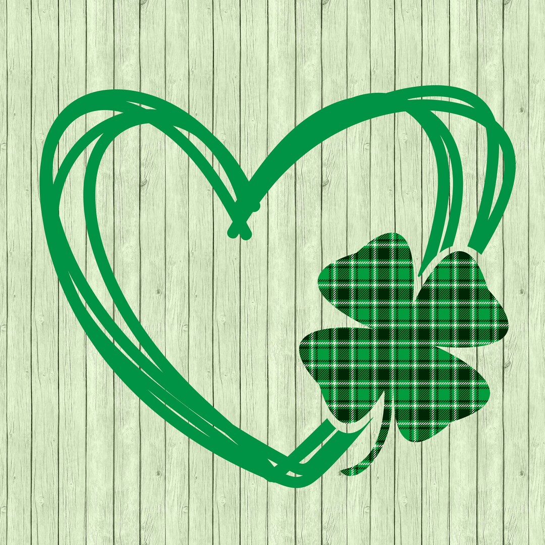 Shamrock Love, St Patricks Day Heart, Saint Patrick's Design, Shamrock ...