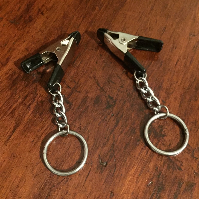 HARD Clamps W/ Steel Chain and O-rings Nipple, Labia, CBT Bdsm - Etsy