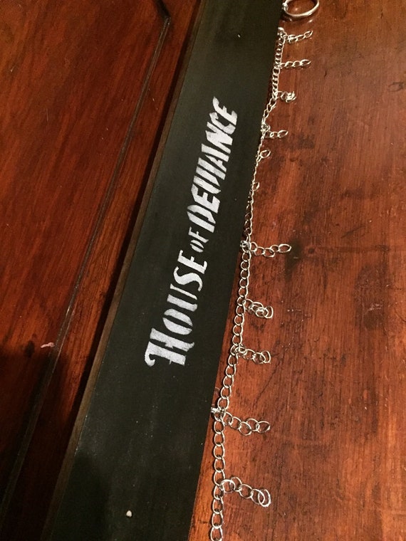 paddles Whips 27 Hook Board w/ Decorative jewelry chain Wall rack for ...