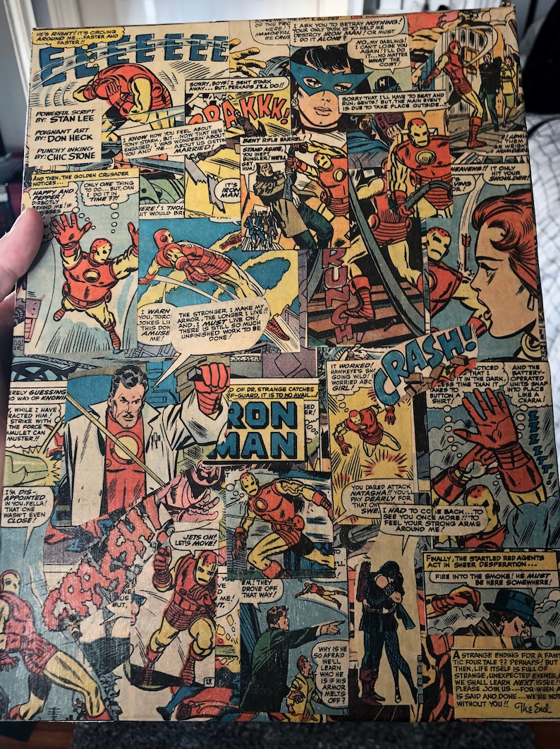 Vintage Comic Collage customizable - Etsy Israel