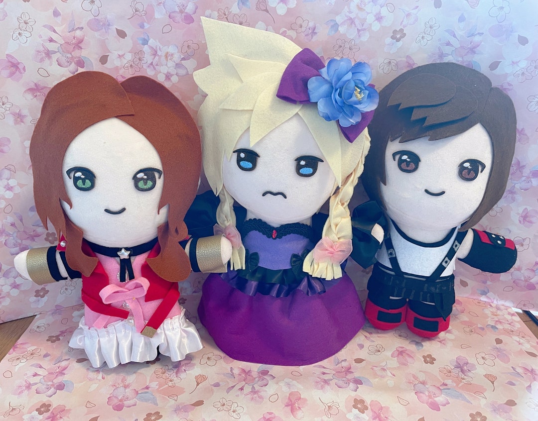 FFVII Cloud, Tifa, Aerith Plushies (ready to Ship!) - Etsy