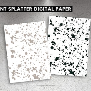 Paint Splatter Minimalist Planner Planning Dashboards | Etsy