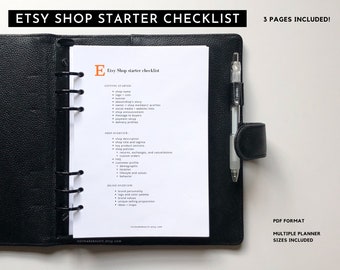 Etsy Shop Checklist - Etsy