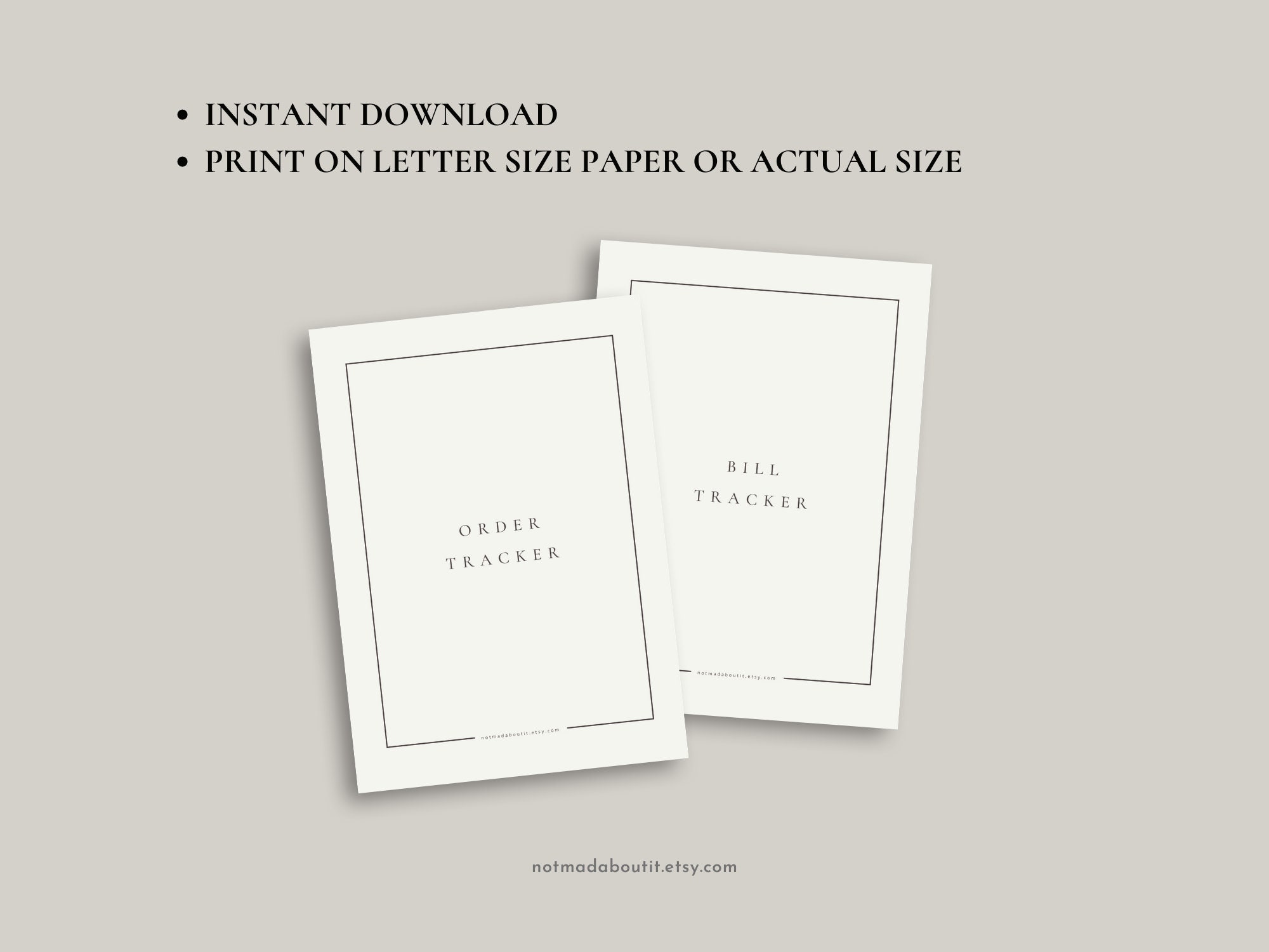 Paper & Party Supplies Mini Hp Half Letter Sectioning Minimal planner ...